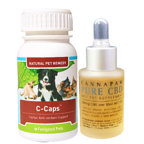 Pet Immunotherapy Combo: C-Caps + Cannapaw (SAVE 10%) — Feelgood Health